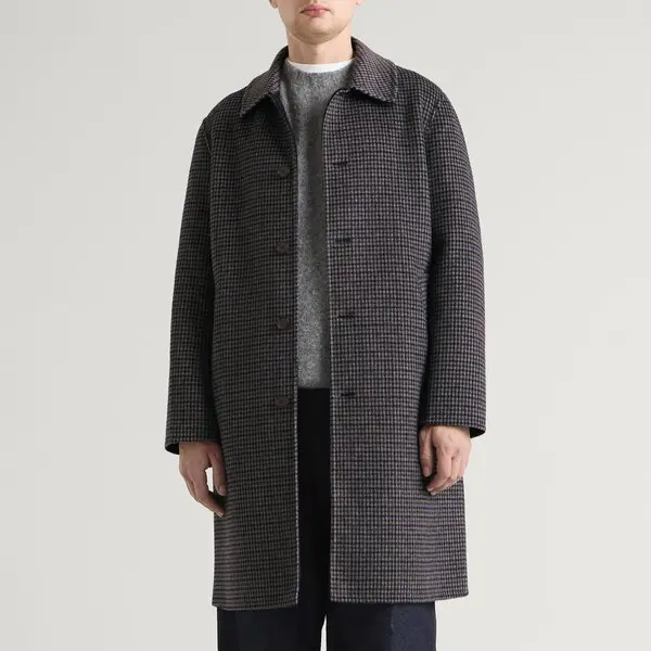 WAX LONDON Stan Double Face Check Coat