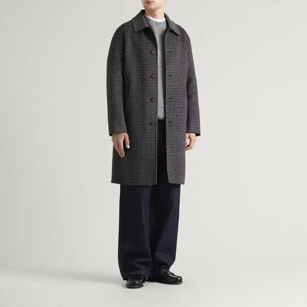 WAX LONDON Stan Double Face Check Coat