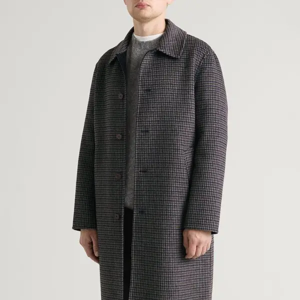 WAX LONDON Stan Double Face Check Coat