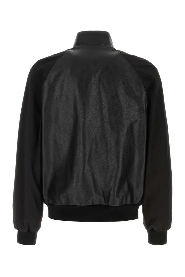 Gucci Leather Bomber Jacket