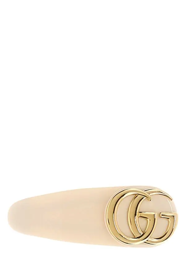 Gucci Ivory Resin Hair Clip - White
