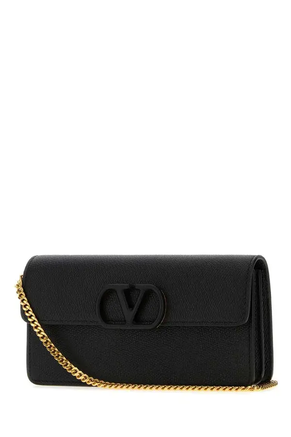 Valentino Garavani Leather Vlogo Signature Wallet