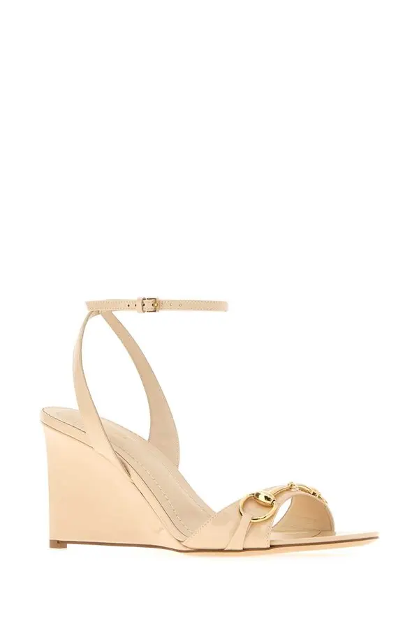 Gucci Ivory Leather Sandals