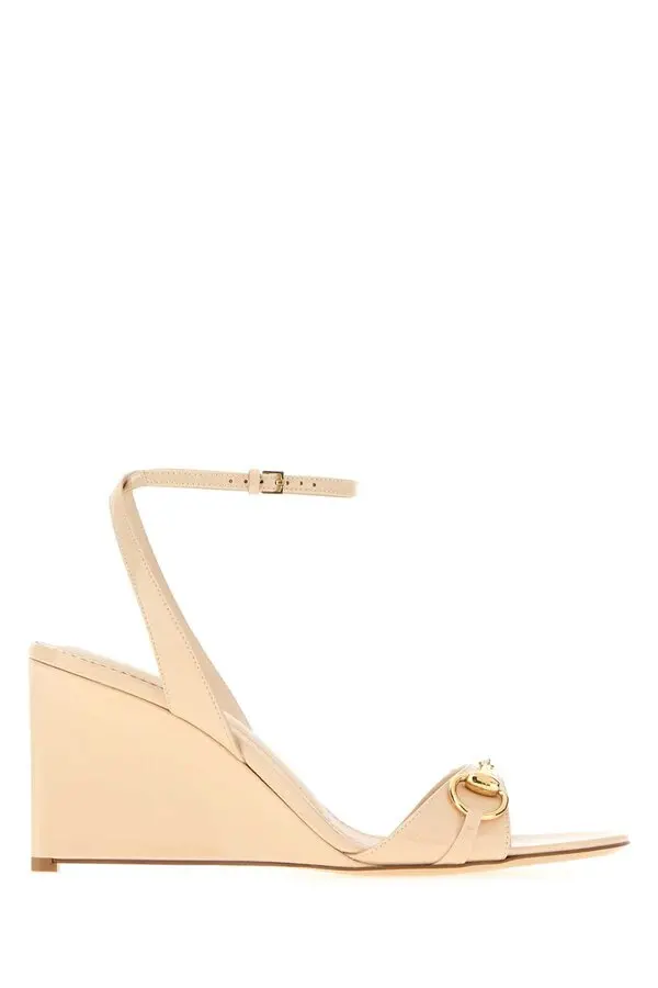 Gucci Ivory Leather Sandals - White