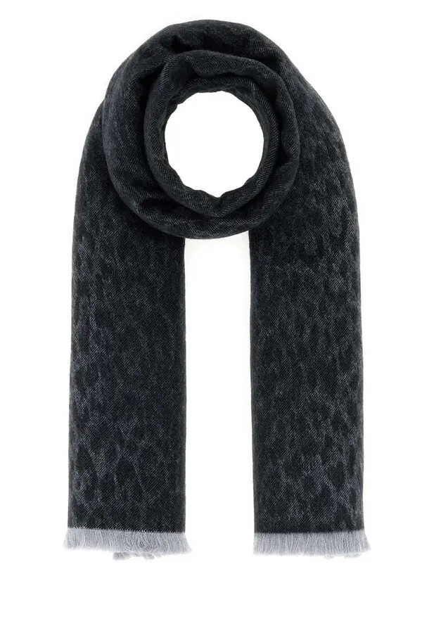 Gucci Embroidered Wool Scarf - Multicolor