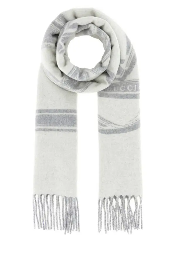 Gucci Printed Wool Blend Scarf
