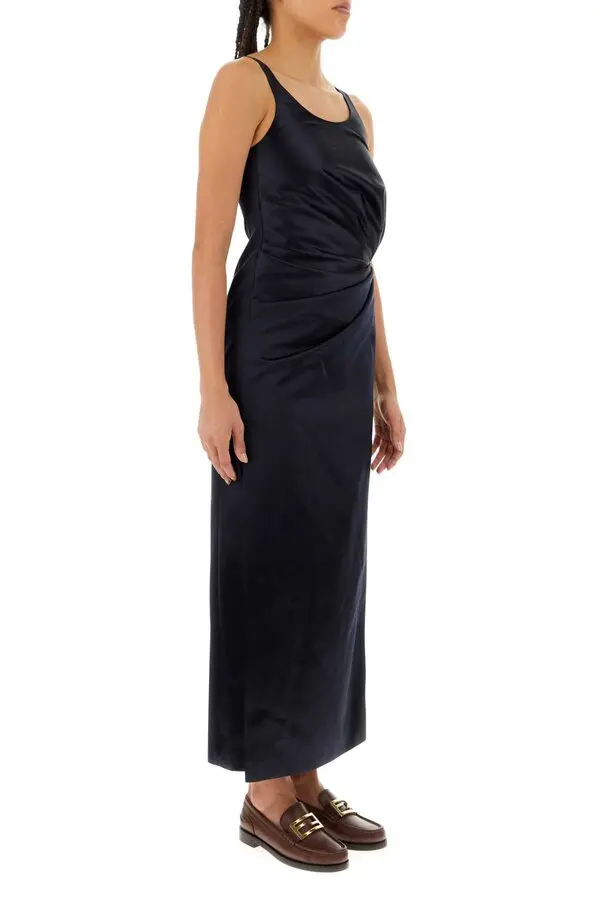 Fendi Midnight Satin Dress