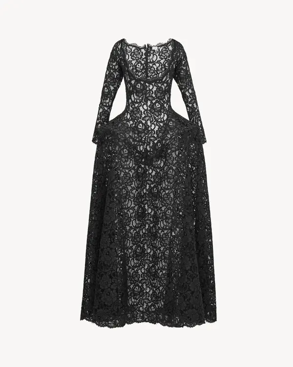 Saint Laurent Couture Gown In Lace