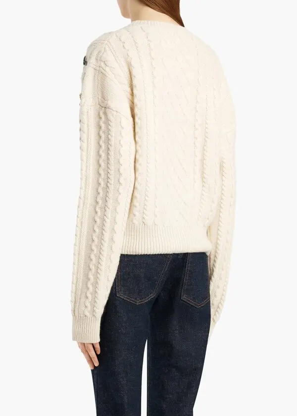 Khaite Elias Embroidery Sweater