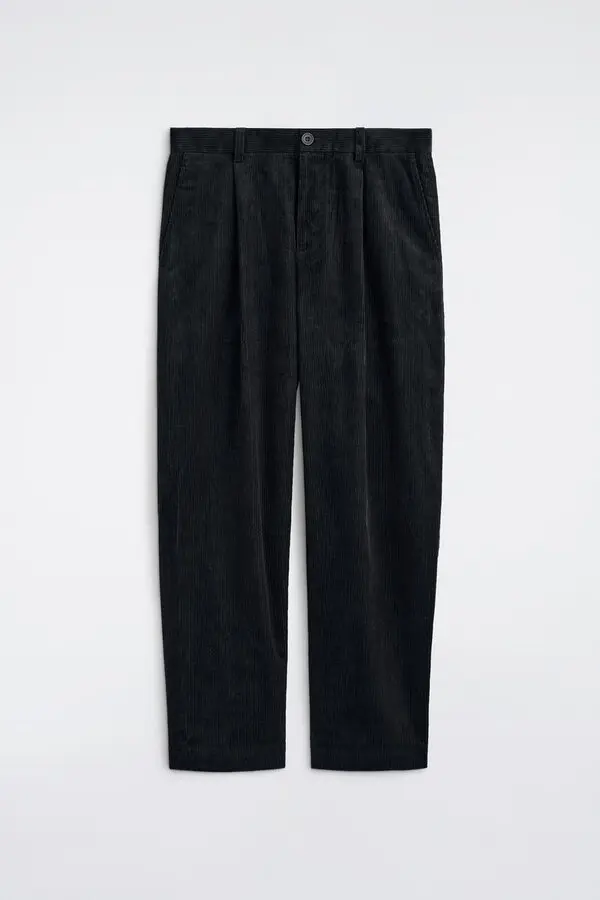 Cos Pleated Relaxed-fit Tapered Corduroy Pants