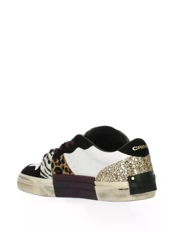 CRIME LONDON Playoff Animal-print Sneakers