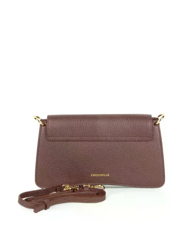 COCCINELLE Mini C-me Logo-plaque Grained Leather Shoulder Bag