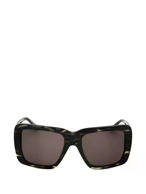 Dkny Oversized Square-frame Sunglasses - Black