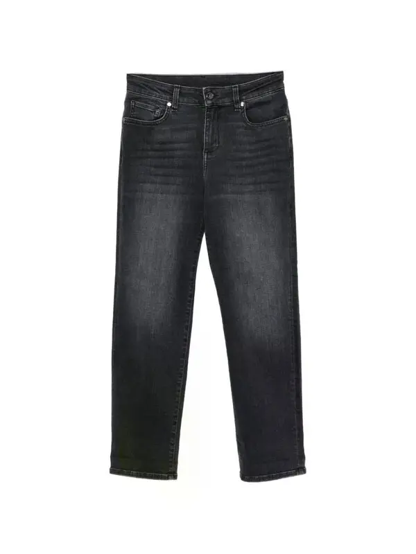 Liu Jo Washed Logo-plaque Jeans