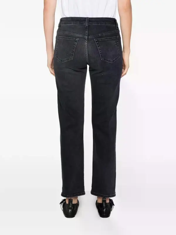 Liu Jo Washed Logo-plaque Jeans