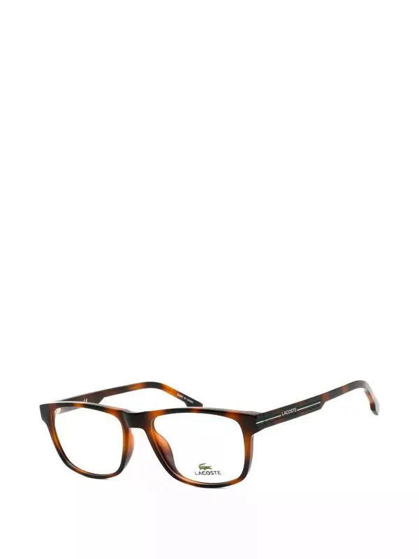 Lacoste Tortoiseshell-effect Rectangle-frame Glasses