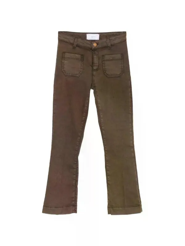 Seafarer Françoise Patch-pocket Cropped Jeans - Brown