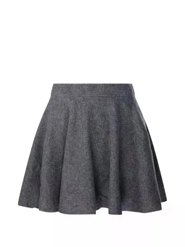 BY MALENE BIRGER Sherry Ribbed-knit Flared Mini Skirt