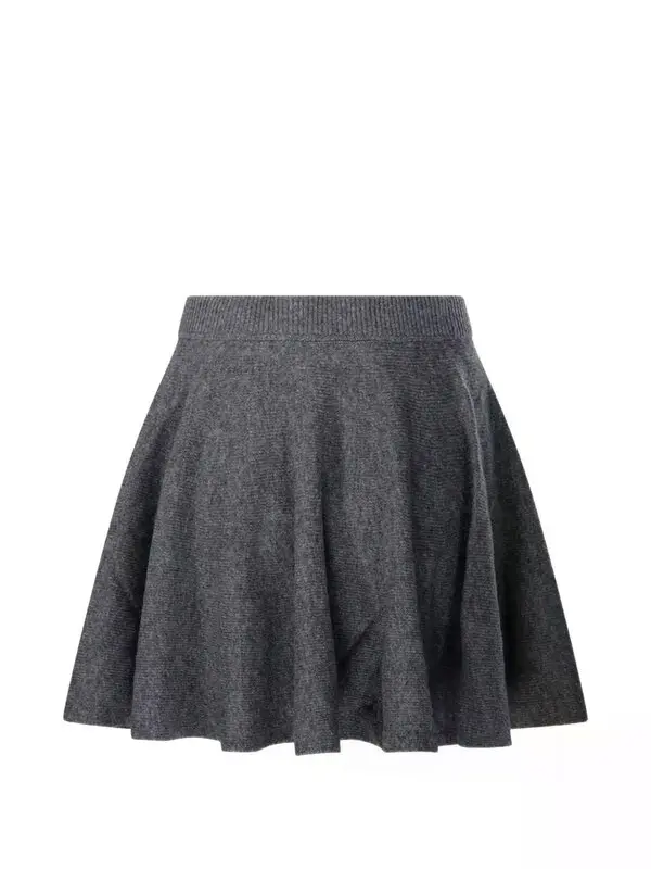 BY MALENE BIRGER Sherry Ribbed-knit Flared Mini Skirt