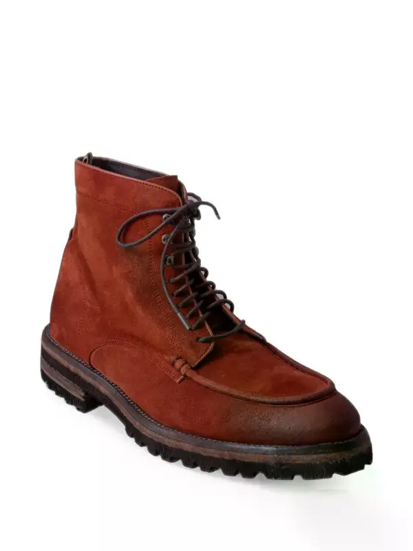 LES HÉRITIERS Lace-up Suede Boots