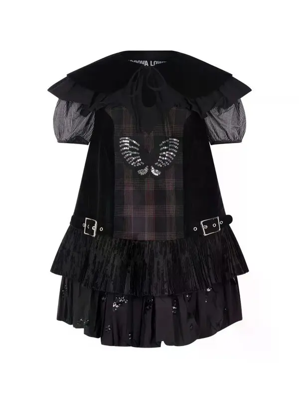 CHOPOVA LOWENA Swoon Loose Mini Dress - Black