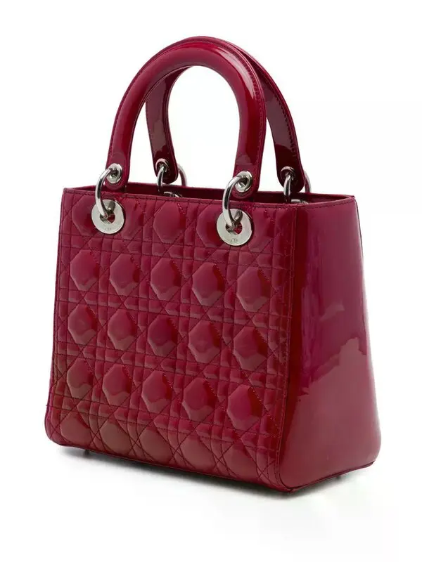 Dior 2012 Medium Patent Cannage Lady Satchel