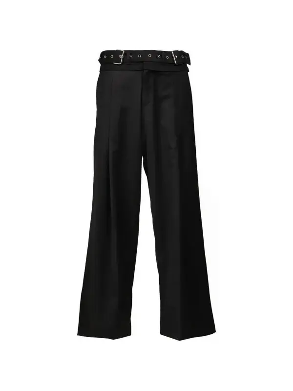 AV VATTEV Double-belt Pleated Trousers