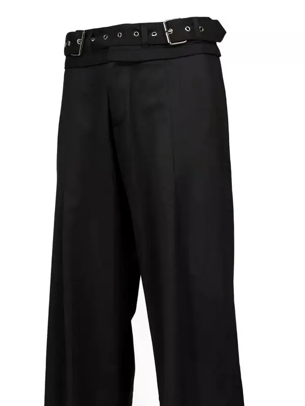 AV VATTEV Double-belt Pleated Trousers