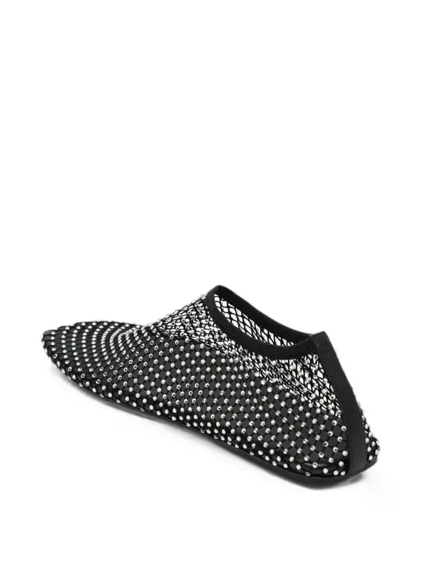 Christopher Esber Minette Crystal-embellished Mesh Ballet Flats