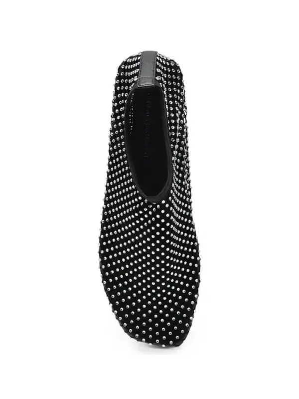 Christopher Esber Minette Crystal-embellished Mesh Ballet Flats