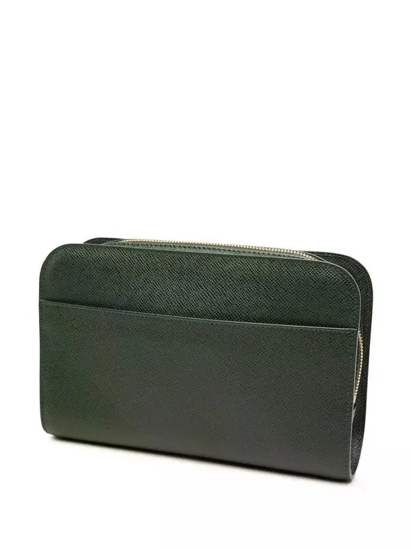 LOUIS VUITTON 2003 Taiga Pochette Baikal Clutch Bag
