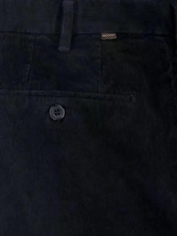 Incotex Corduroy-textured Pleated Trousers