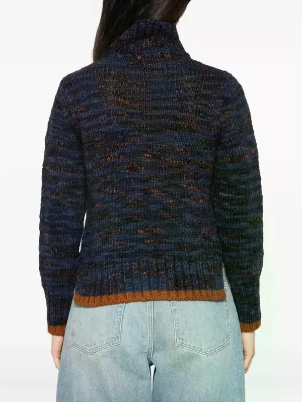 INTRECCI Space-dye Roll-neck Sweater