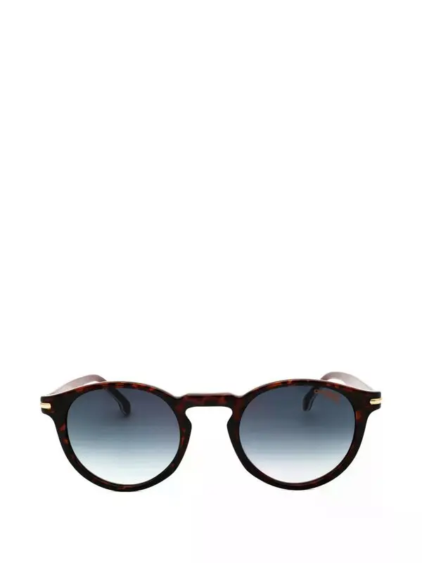 Carrera Eyewear Tortoiseshell-effect Round-frame Sunglasses
