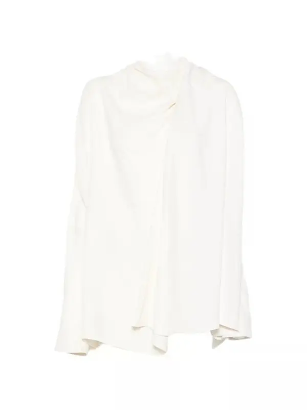 TOTEME Draped Long-sleeve Blouse