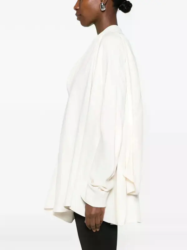 TOTEME Draped Long-sleeve Blouse