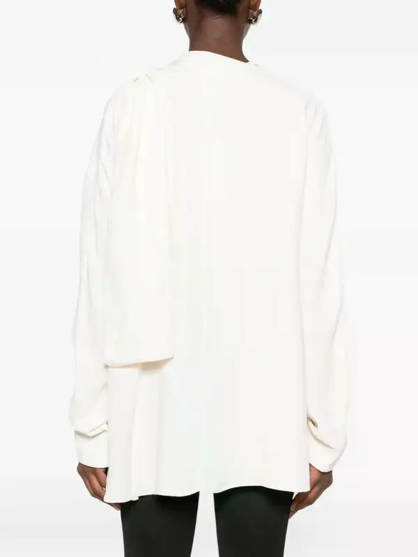 TOTEME Draped Long-sleeve Blouse