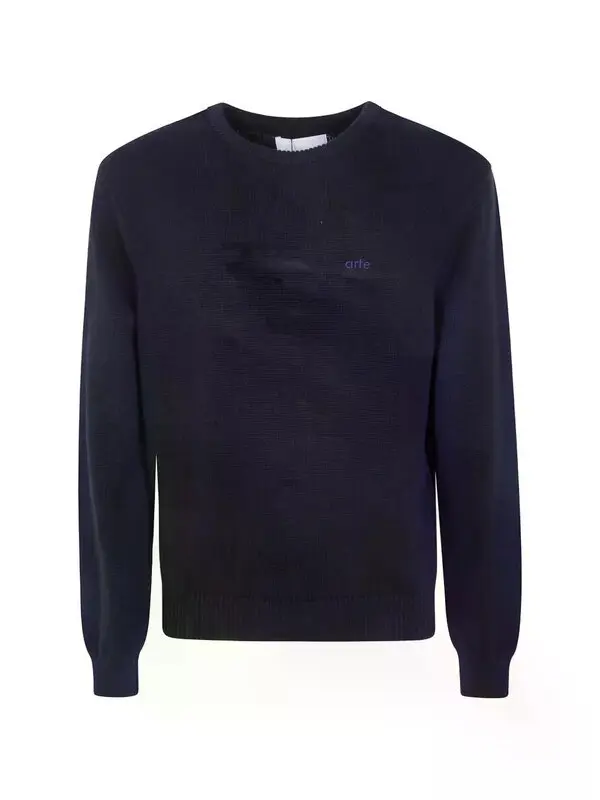 ARTE ANTWERP Logo-embroidered Knitted Sweater