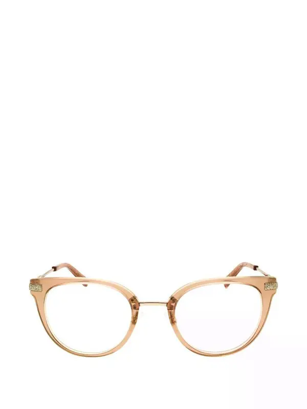 Jones New York Glitter-detail Round-frame Glasses - Neutrals