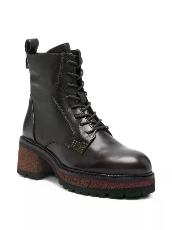 CAFÈNOIR Lace-up Platform Boots