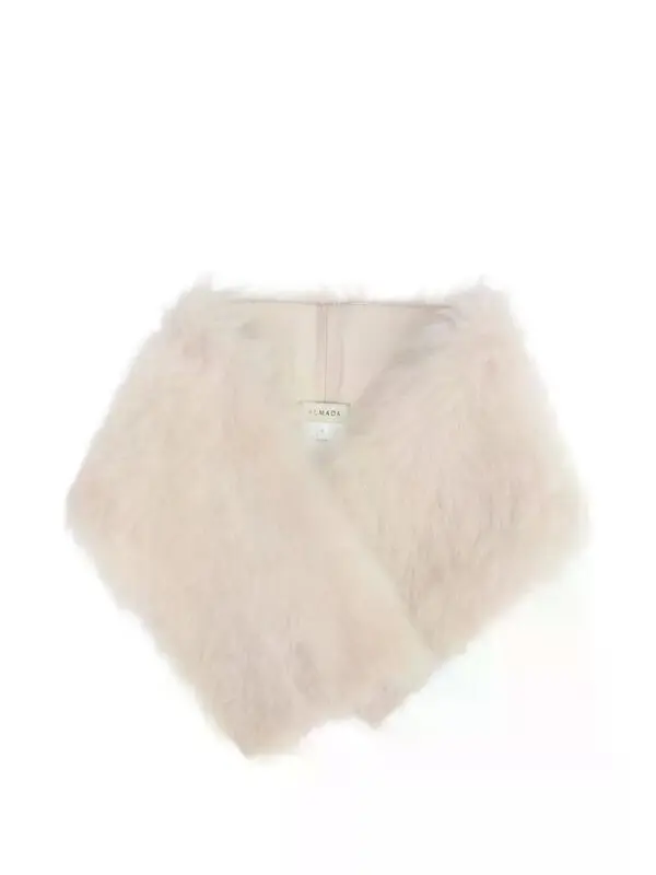 Almada Label Mayma Button-fastening Shearling Scarf