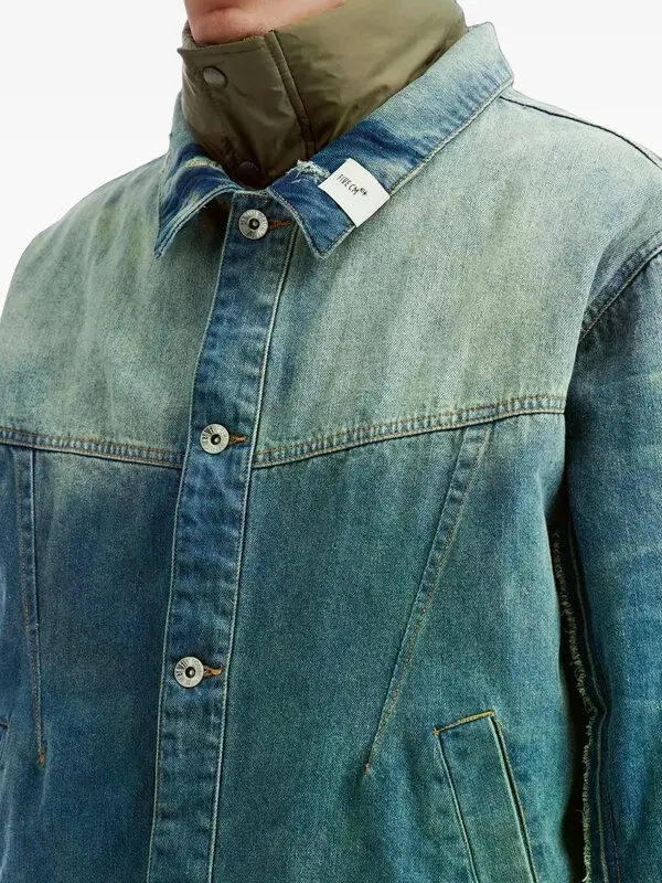 FIVE CM Quilted-panel Denim Jacket