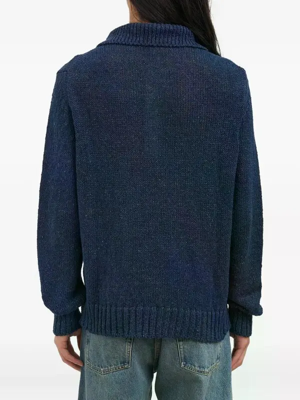 SUNFLOWER Button-fastening Long-sleeve Sweater