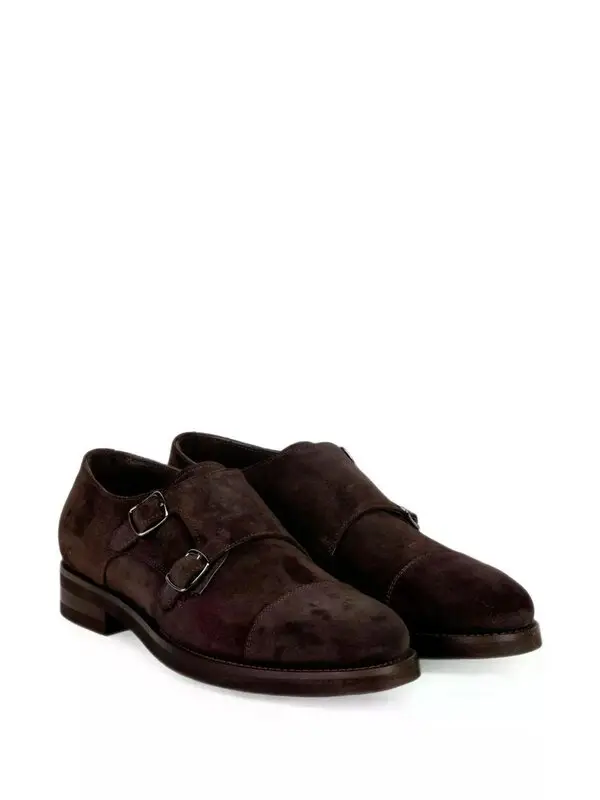 FRANCO FEDELE Double--strap Suede Monk Shoes