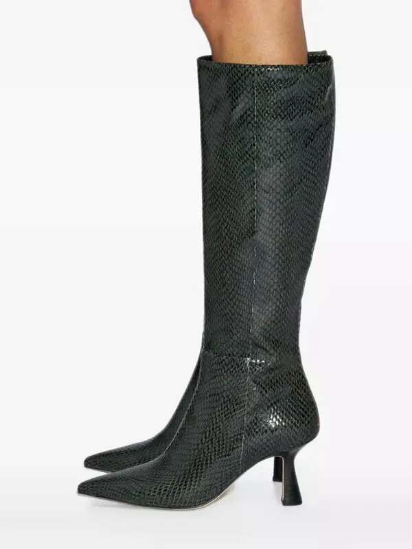 AeydĒ Vina Snakeskin-effect Boots