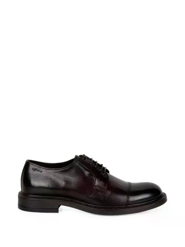 FRANCO FEDELE Cap-toe Leather Derby Shoes