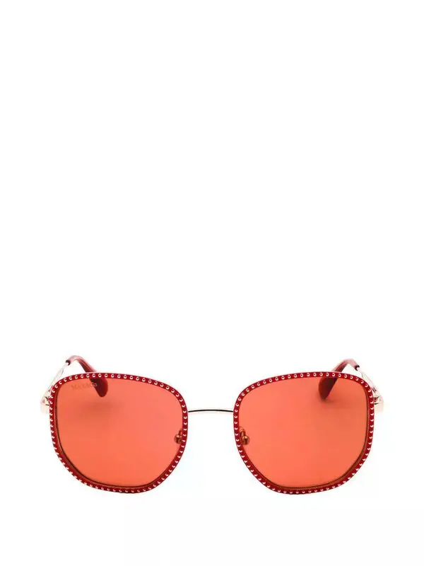 MAX&CO. Crystal-embellished Geometric-frame Sunglasses