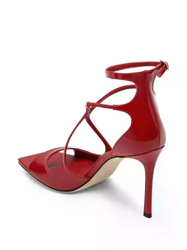 JIMMY CHOO Azia Patent-leather Sandals