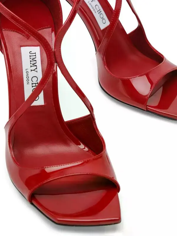 JIMMY CHOO Azia Patent-leather Sandals
