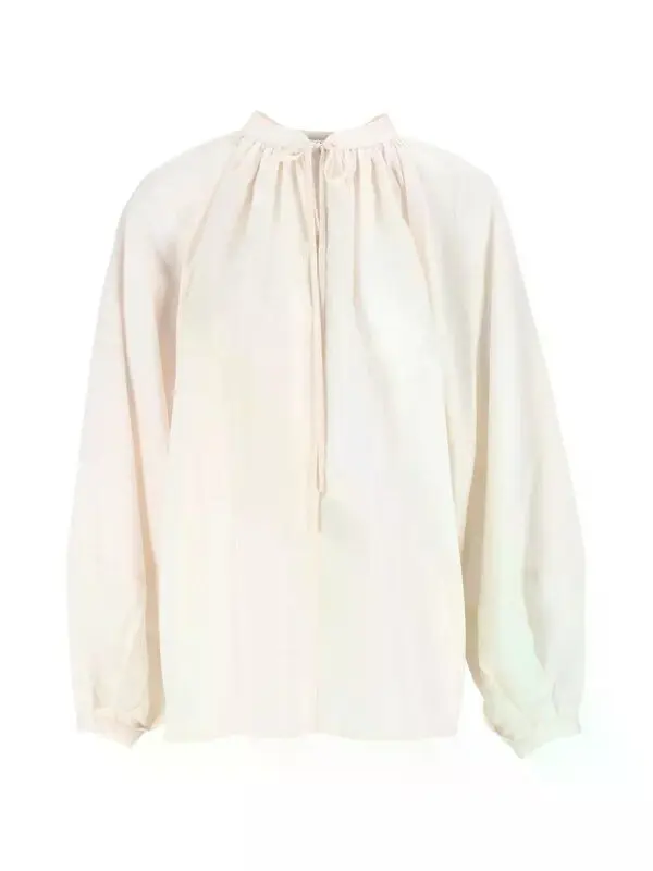 ELEH Tie-neck Gathered Blouse